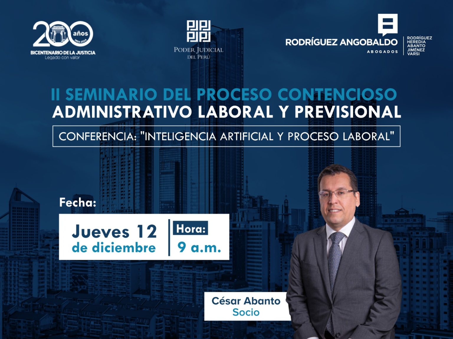 Nuestro socio César Abanto Revilla fue expositor en el II Seminario del ...